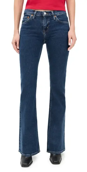 Re/done Contrast Stitching Jeans For Women