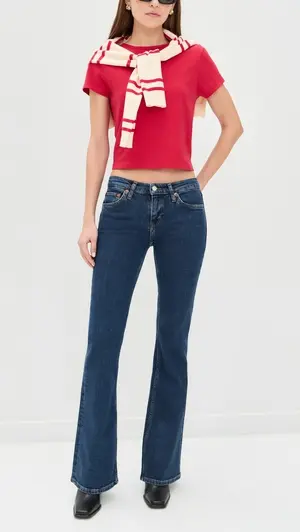 RE/DONE Low Rise Micro Boot Jeans
