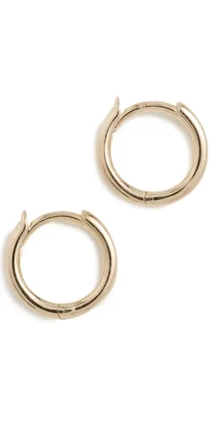 Zoe Chicco 14k Gold Small Hinged Huggie Hoop Earrings - Yellow Gold