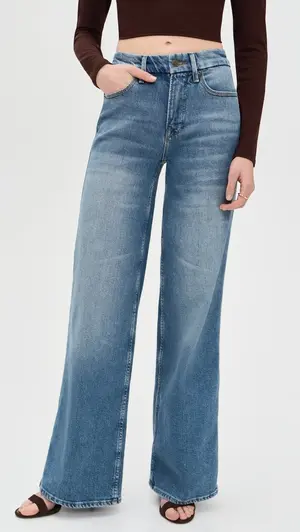 Good American Good Skate Wide Leg Jeans