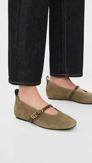Rag & Bone Spire Mary Jane Flats - Olnts