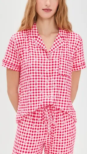 Z Supply Gingham Pajama Top
