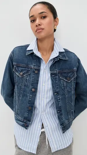 Polo Ralph Lauren 3x1 Rigid Denim Classic Trucker Jacket - Meuse Wash