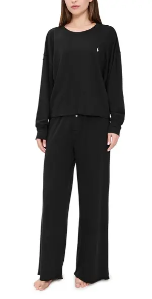 Polo Ralph Lauren Crew Neck Wide Leg Pants Set