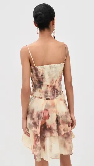 Isabel Marant Étoile Anka Tie-dye Mini Dress - Beige