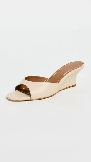 Staud Brigitte Wedge Sandals - Cream