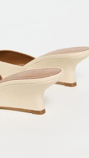 Staud Brigitte Wedge Sandals - Cream