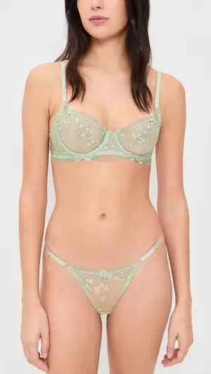 KAT THE LABEL Sofia Thong - Pistachio