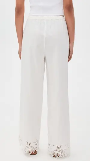 Rails Emmie Embroidered Pants - White Palm Embroidery