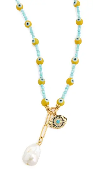 ELIZABETH COLE Bonnie Necklace - Blue