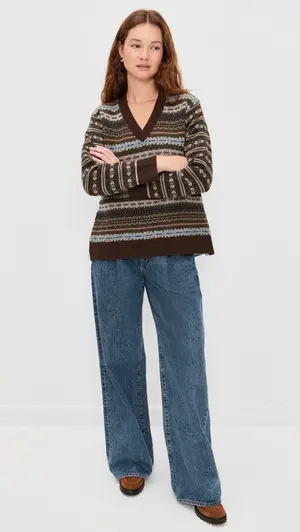 Sea Ciara Fair Isle Knit Sweater
