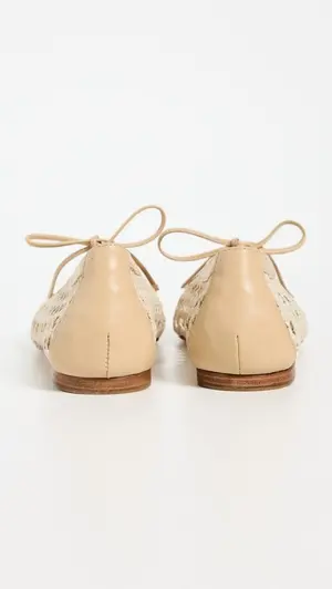 ANDREA GOMEZ Amelia Raffia Flats