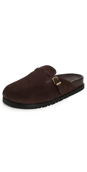 Simkhai Adara Buckle Suede Slippers