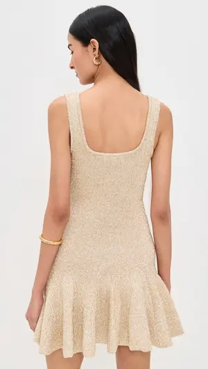 LoveShackFancy Sarajane Sequined Mini Dress