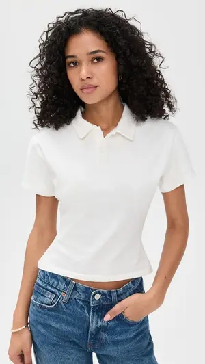 EB DENIM Eero Polo Tee - White