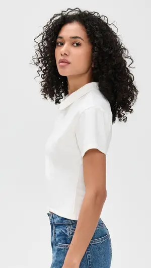EB DENIM Eero Polo Tee - White