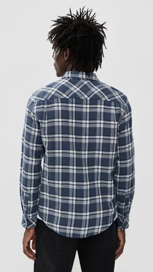 Rails Lennox Plaid Flannel Top