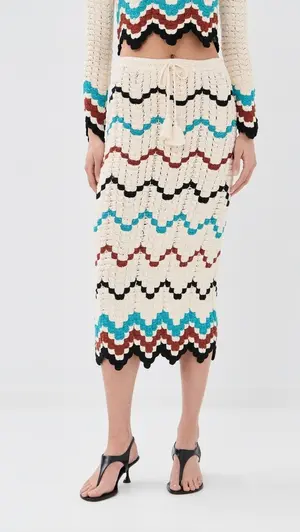 Escvdo Safi Crochet Skirt