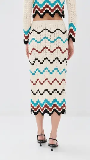 Escvdo Safi Crochet Skirt