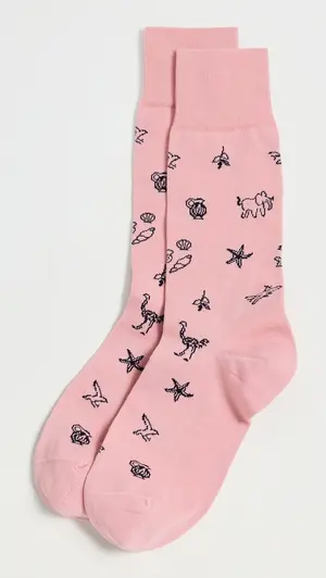 Paul Smith Patterned Crew Socks