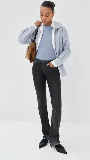 Acne Studios Stretch Leather Finish Pants