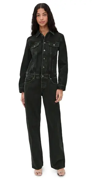 AGOLDE Esther Denim Jumpsuit - Raven