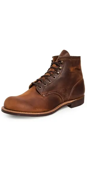 Red Wing Round Toe Boots For Men