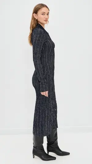 Veronica Beard Barrett Midi Dress - Navy/white Multi
