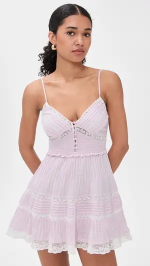 LoveShackFancy Krista Mini Dress