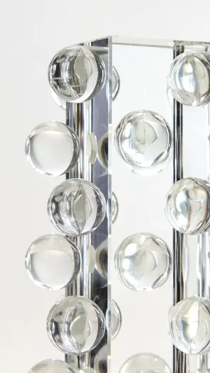 TIZO DESIGN Large Crystals Glass Tall Vase