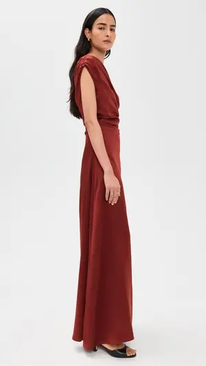 Staud Phare Silk Maxi Dress