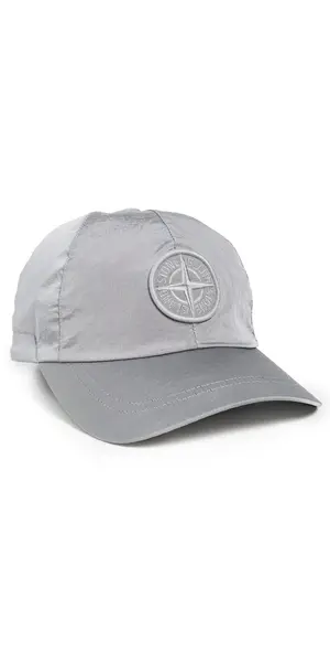 Stone Island Nylon Baseball Cap - Pearl Grey