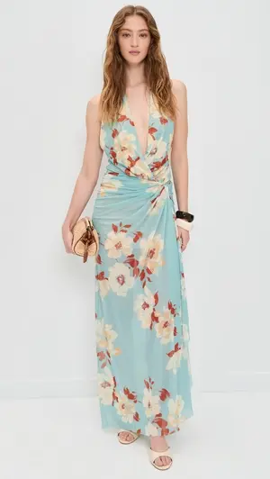 Bec & Bridge Calliope Drape Maxi Dress
