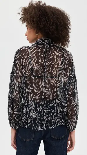 APIECE APART Nina Tie Neck Top