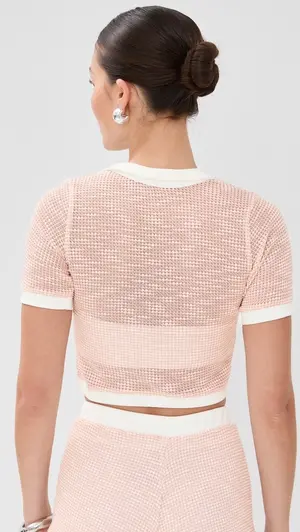 Peixoto Mila Metallic Knit Top