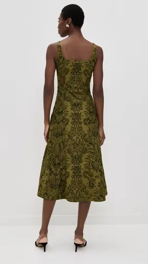 Ulla Johnson Natali Paisley Print Cotton Dress