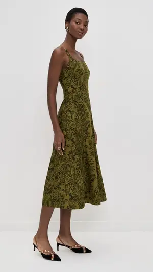 Ulla Johnson Natali Paisley Print Cotton Dress