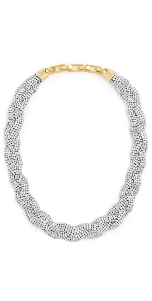 Clare V. Fete Collar Necklace - Clear