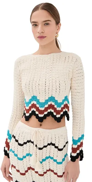Escvdo Scalloped Tops