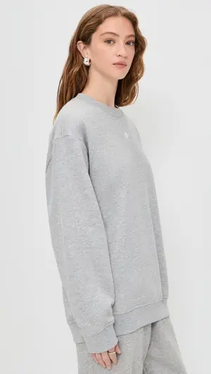 Adidas Essentials Crew Long Oversized Fleece