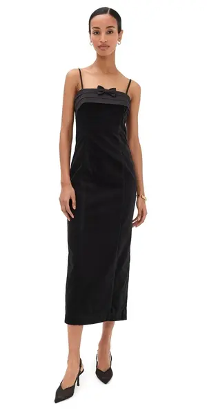 Posse Quincy Velvet Midi Dress