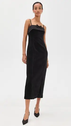 Posse Quincy Velvet Midi Dress