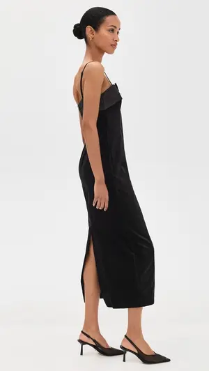 Posse Quincy Velvet Midi Dress