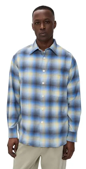AARON LEVINE Shadow Flannel Shirt