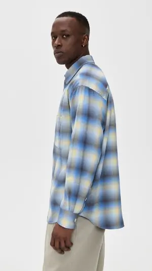 AARON LEVINE Shadow Flannel Shirt