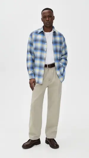 AARON LEVINE Shadow Flannel Shirt