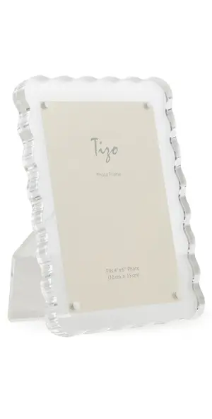 TIZO DESIGN Lucite Frame Wave Design 4x6
