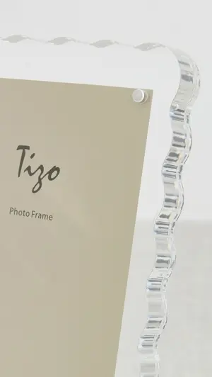 TIZO DESIGN Lucite Frame Wave Design 4x6