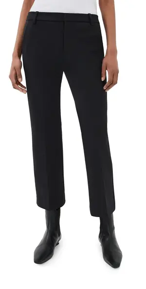 Tibi Compact Tech Knit Cropped Bootcut Trousers