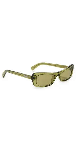 Jacquemus Capri Sunglasses - Khaki/silver